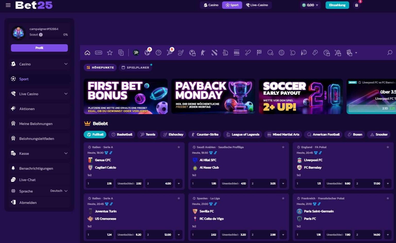 Monkey Tilt Sportwetten Erfahrungen und Bewertung 2026